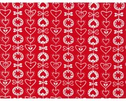 Běhoun na stůl Heart red 45x150, Klippan Švédsko Červená