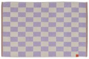 Světle žluto-fialová koupelnová předložka z bio bavlny 50x80 cm Retro – Mette Ditmer Denmark