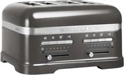 KitchenAid Toaster Artisan KMT4205, 4 plátkový, šedý 5KMT4205EMS