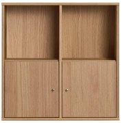 Závěsná knihovna v dekoru dubu v přírodní barvě 70x70 cm Mistral – Hammel Furniture
