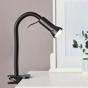 Brilliant 24705T06  Stolní lampa FLEX s klipem ČERNÁ