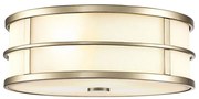 Feiss FE-FUSION-F-PNBR - Stropní svítidlo FUSION 3xE27/40W/230V pr. 34,3cm zlatá