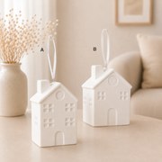 Porcelánový domeček na zavěšení