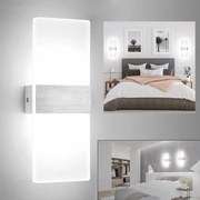 Led Lampa Nástěnná Svítidlo Bílá Moderní 18W 85-265V