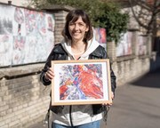 Yulia Novikova | Kůň oheň Rám: Černý, Velikost: 20 x 30 cm