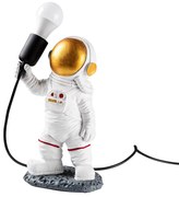 Stolní lampa Astronaut zlatá/bílá