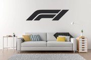 Samolepka na zeď Formule 1 - logo Barevná varianta: Černá, Velikost (šířka x výška): 40x10cm
