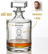 Dekorant Karafa na lihoviny Blank s karikaturou z fotky 500 ml