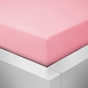 Jersey prostěradlo světle růžové: 90x200cm