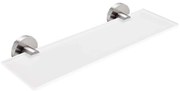 Nimco Unix - Polička, délka 40 cm, matné sklo/broušená nerez UNM 13091B-40-10