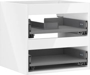 Mexen Box-A, závěsná skříňka 50 cm, 2 zásuvky, bílá lesklá, 91AX0-0500-470-2-00