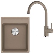 Franke Sety - Kuchyňský set G273KA, fragranitový dřez MRG 610-37 RTL a baterie FC 6018.424, kašmír 114.0700.781