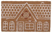 Kokosová rohožka s domečkem Gingerbread Bliss - 75*45*1 cm