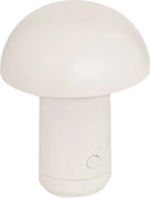 LED stolní lampa FUNGHI 11,2 cm, bílá
