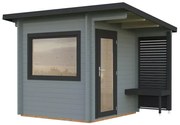 Sauna PALMAKO SANNA 4,1 m² outdoor Barva: Světlé šedá + antracit