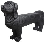 Černá zahradní lavice Dachshund – Esschert Design