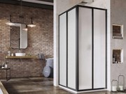 Ravak Supernova - Sprchový kout 80x80 cm, černá/Pearl 14V403O211S