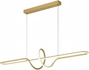 Toolight Toolight, LED závěsné osvětlení 118cm, 36W, 3000K, 3500lm, LHJ038-CP, zlatá matná, OSW-50049