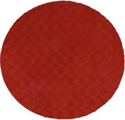Obsession, Kusový koberec Diamond Cut 800 Red kruh, 120x120 (průměr) kruh, červená, ložnice