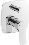 Sprchová a vanová baterie SAT Cube Way včetně podomítkového tělesa chrom CU215