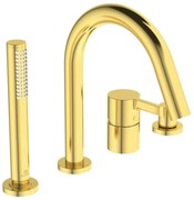 Ideal Standard Joy - Baterie na okraj vany, 4-otvorová instalace, Brushed Gold BC789A2
