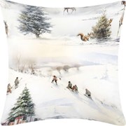 Bavlněný povlak na polštář Vánoce v přírodě Velikost: 40 x 40