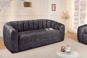 Designová sedačka Kalei 200 cm antracitový samet