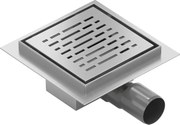 Mexen Flat-Q M01 podlahový vpust čtvercový 15 x 15 cm, inox - 1010315
