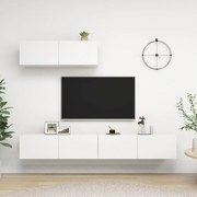 TV skříňky 3 ks bílé kompozitní dřevo 3078703