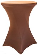 Elastický ubrus EXTREME na koktejlový bistro stůl 70-80 cm VÍCE BAREV Barva ubrusu: ČOKOLÁDOVÁ HNĚDÁ / CHOCOLATE