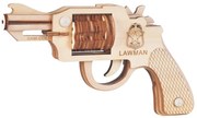 Woodcraft Dřevěné 3D puzzle Zbraň na gumičky Revolver Colt