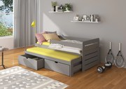 ADRK Furniture Postel dvojitá s bariérou TOMI 180x80 CH-Tom-G-186-E1423