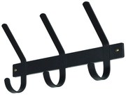 Černý kovový nástěnný věšák 40 cm Dexter – Spinder Design