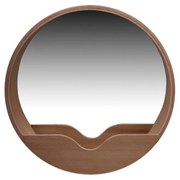Nástěnné zrcadlo s odkládacím prostorem Zuiver Round Wall, ⌀ 40 cm