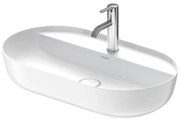 Duravit Luv - Umyvadlo na desku, 70x40 cm, bez přepadu, s otvorem pro baterii, bílá/matná bílá 0380702600