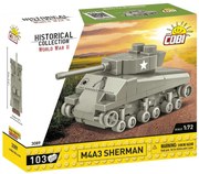 Cobi 3089 tank sherman m4a3, 1:72