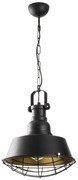 Černé závěsné svítidlo s kovovým stínidlem ø 30 cm Itak – Opviq lights