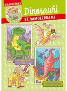 Omalovánka - A4 - se samolepkami - Dinosauři