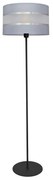 Helam Stojací lampa HELEN 1xE27/15W/230V šedá/černá S-0803/1 BK-B +GR+SL+MAT