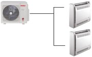 Parapetní Klimatizace Vivax 1+2 ( 3,5kW + 3,5kW) Multi-split R32