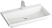 Ravak Comfort - Umyvadlo 80x46 cm, s 1 otvorem pro baterii, bílá XJX01280001