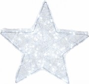 Svítící vánoční dekorace, hvězda, 50 cm