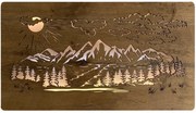 Li-Go "Hory" světelný obraz 230V 80x40cm provedení povrchu: dub světlý