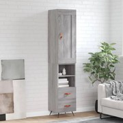 Skříň highboard šedá sonoma 34,5 x 34 x 180 cm kompozitní dřevo