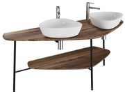 Vitra Plural deska pod umyvadlo 160 cm tmavý dub 64043