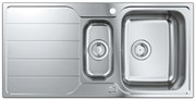 Grohe Dřezy - Dřez K500 s automatickým odtokem, 100x50 cm, kartáčovaná nerez 31572SD1