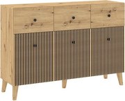 Komoda Laranga II, dub artisan / černá