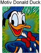 Diamantové malování - Filmové a pohádkové postavy (kulaté diamanty) Motiv: Donald Duck, Rozměr: 30x40 cm