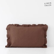 Lněný povlak na polštář 50x60 cm Chocolate – Linen Tales
