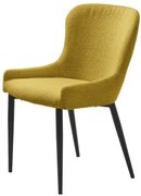 Jídelní židle Unique Furniture ONTARIO žlutá polyester 34700002